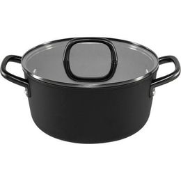 Zwilling Milano Kochtopf mit Glasdeckel 24 cm, schwarz
