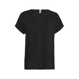 Kurzarmhemd soyaconcept "Soya Concept T-shirt SC_RADIA", Herren, Gr. XS, Normalgr&ouml;&szlig;en, 9999 schwarz, Obermaterial: 100% Viskose, Hemden