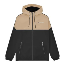 Lambretta - "SS26" Jacke f&uuml;r Herren, Kontrasteinsatz (Schwarz/Nussbraun)