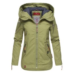 Navahoo Damen &Uuml;bergangsjacke Wekoo &ndash; Leichte Baumwolljacke mit Kapuze