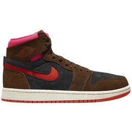 Nike - "Air Jordan 2 Zoom Air Comfort 2" Sneaker f&uuml;r Herren/Damen Unisex, Wildleder (Braun/Schwarz/Pink)