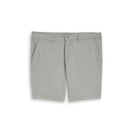 Tom Tailor Herren Plus Size - Chino Shorts mit Stretch, gr&uuml;n, Meliert, Gr. 42