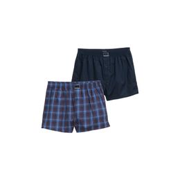 Tom Tailor Herren Boxershorts mit Karomuster im 2er-Pack, bunt, Kariert, Gr. S/4
