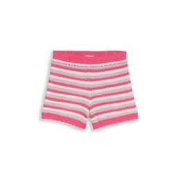 Tom Tailor M&auml;dchen Shorts mit Streifenmuster, rosa, Gestreift, Gr. 92