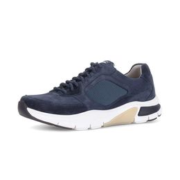Sneaker Gabor "Sneaker low", Herren, Gr. 45, blau, Schuhe Sneaker