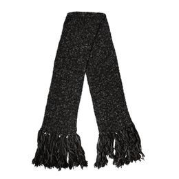 Dolce & Gabbana Dolce & Gabbana Schwarzer Wollfransen Halswickel Foulard Schal