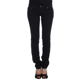 Just Cavalli Cavalli Schwarze Baumwoll-Stretch Slim Skinny Fit Jeans