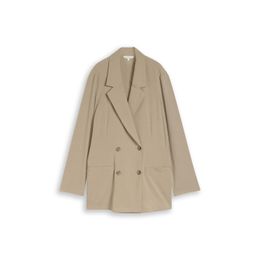 Tom Tailor Damen Loose Fit Blazer mit Taschen, gr&uuml;n, Uni, Gr. 34