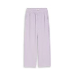 Tom Tailor M&auml;dchen Wide Leg Hose mit Struktur, lila, Uni, Gr. 146