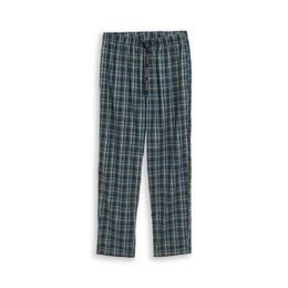 Tom Tailor Herren Pyjama-Hose aus Baumwolle, blau, Kariert, Gr. 50