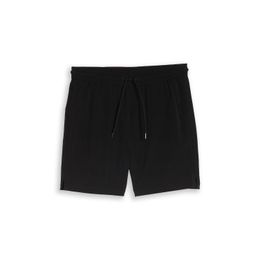 Tom Tailor Denim Herren Ultralight Relaxed Fit Shorts, schwarz, Uni, Gr. M