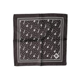 Dolce & Gabbana Dolce & Gabbana Schwarze Gitarre Trompete Herren Taschentuch Schal