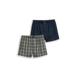 Tom Tailor Herren Boxershorts mit Karomuster im 2er-Pack, bunt, Kariert, Gr. XXL/8