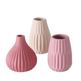 Boltze Vase Wilma 3er Beige, Rosa, Hellrosa skandinavische Deko Online Shop