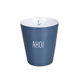 Krasilnikoff Becher Happy Mug AHOI 330 ml, Thunder blue skandinavische Deko Online Shop