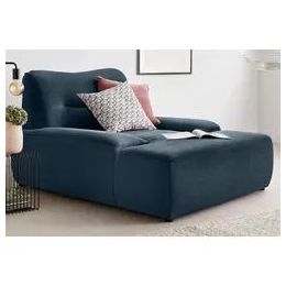 Loveseat DOMO collection "Cesena Designsessel zum Kuscheln, komfortabel Relaxen, Breite 122cm", blau (dunkelblau), B:122cm H:81cm T:151cm, Sessel, bequem und stylish, frei im Raum stellbar