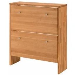 Kombikommode Home Affaire "Dura Kommode Schrank Schuhschrank", braun (wildeiche), B:82cm H:95cm T:27cm, Massivholz, Sideboards, Kombikommode, aus FSC-zertifizierten Massivholz, Breite 82 cm