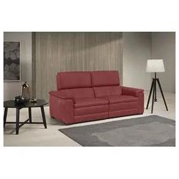 2,5-Sitzer Egoitaliano "Capucine Breite 200cm, hoher Sitzkomfort", rot (marsala), B:200cm H:99cm T:97cm, Sofas, wahlweise mit elektrisch oder manuell verstellbarer Relaxfunktion