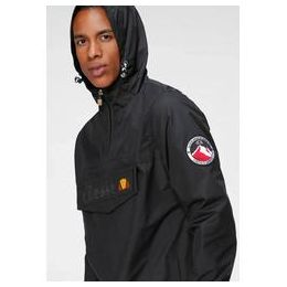 Windbreaker Ellesse "MONT 2 JACKET", Herren, Gr. L, schwarz, Obermaterial: 100% Polyester, Basic schmal h&uuml;ftlang, B&uuml;ndchen, Jacken Windbreaker