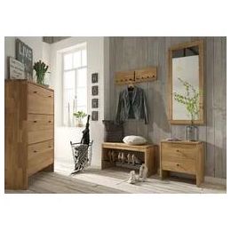 Kombikommode Home Affaire "Dura Kommode Schrank Schuhschrank", braun (buche), B:82cm H:133cm T:27cm, Massivholz, Sideboards, Kombikommode, aus FSC-zertifizierten Massivholz, Breite 82 cm