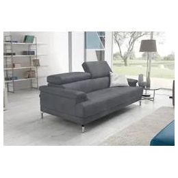 2,5-Sitzer Egoitaliano "Soul, Design und Sitzkomfort auf hohem Niveau, tolle Details", blau (ice lake), B:200cm H:76cm T:106cm, Luxus-Micofaser Lederoptik (100% Polyester) ist ein neues technisches Gewebe mit einem visuellen und taktilen Aspekt, der dem Nubuk sehr nahe kommt, mit innovativen Eigenschaften. Seine au&szlig;erordentliche Weichheit kommt von einem exklusiven Produktionsprozess, der Unreinhe