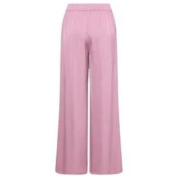 Stoffhose Vera Mont "Damen mit Taschen", Damen, Gr. 42, Normalgr&ouml;&szlig;en, peony blush, Satin, Obermaterial: 100% Polyester, weit lang, Hosen Stoffhose, Material