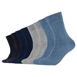 Socken s.Oliver "8er Pack", Damen, Gr. 43-46, grau (stone mix), 70% Baumwolle, 27% Polyester, 2% Elasthan, 1% Polyamid, meliert, Socken Socken