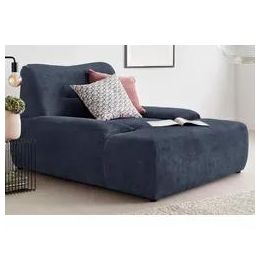 Loveseat DOMO collection "Cesena Designsessel zum Kuscheln, komfortabel Relaxen, Breite 122cm", blau (dunkelblau), B:122cm H:81cm T:151cm, Sessel, bequem und stylish, frei im Raum stellbar