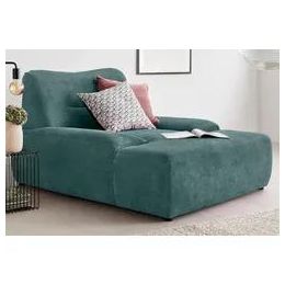 Loveseat DOMO collection "Cesena Designsessel zum Kuscheln, komfortabel Relaxen, Breite 122cm", blau (petrol), B:122cm H:81cm T:151cm, Sessel, bequem und stylish, frei im Raum stellbar