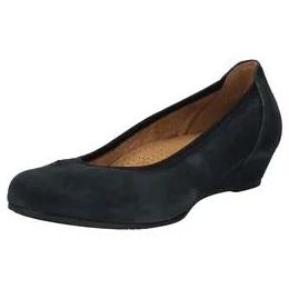 Ballerina Gabor COMFORT "Gabor Comfort Ballerinas Leder", Damen, Gr. 43, dunkelblau, Leder, Schuhe Ballerina