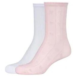 Socken Camano "2er Pack", Damen, Gr. 39-42, pale pink, 70% Modal, 28% Polyamid, 2% Elasthan, uni, Socken Socken, 2er Pack Seidige Qualit&auml;t mit besonders weichem Griff