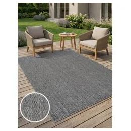 Teppich OTTO HOME "Nollan, In- und Outdoor geeignet, Balkon, Camping", anthrazit, B:155cm H:8mm L:230cm, Kunstfaser, Teppiche, Teppich, Wetterfest & UV-best&auml;ndig, Esszimmer, Wohnzimmer