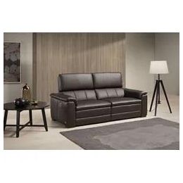 2,5-Sitzer Egoitaliano "Capucine Breite 200cm, hoher Sitzkomfort", schwarz, B:200cm H:99cm T:97cm, Sofas, wahlweise mit elektrisch oder manuell verstellbarer Relaxfunktion