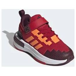 Sneaker Adidas SPORTSWEAR "Adidas MINECRAFT PRO KIDS", M&auml;dchen, Gr. 34, better scarlet, lucid orange, maroon, Synthetik, Textil, Schuhe Sneaker, mit Klettverschluss, f&uuml;r Kinder & Jugendliche