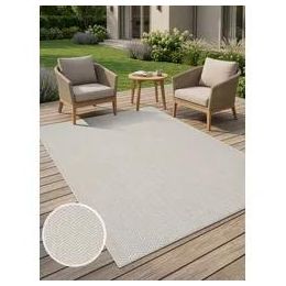 Teppich OTTO HOME "Nollan, In- und Outdoor geeignet, Balkon, Camping", cream, B:77cm H:8mm L:150cm, Kunstfaser, Teppiche, Teppich, Wetterfest & UV-best&auml;ndig, Esszimmer, Wohnzimmer