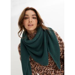 bonprix Dreieckstuch aus reiner Baumwolle, gr&uuml;n, Gr.Onesize, Circular Collection &ndash; f&uuml;r den Recycling-Kreislauf designt, 100% Baumwolle (organic in conversion)