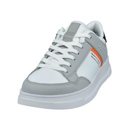 Sneaker Bugatti "Bugatti Sneaker Nappaleder", Herren, Gr. 44, grau, wei&szlig;, Nappaleder, Schuhe Sneaker