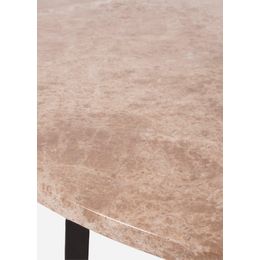 bonprix Marmor Couchtisch, braun, Gr.42 cm, Eleganter Marmor Couchtisch f&uuml;r Dein Zuhause
