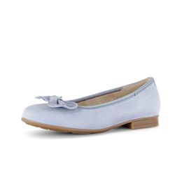Ballerina Gabor "Eleganter Ballerina", Damen, Gr. 42, blau, Schuhe Ballerina