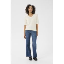 Kaffe Strickpullover Regular fit white