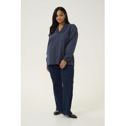 Kaffe Langarm-Bluse Regular fit Midnight Marine