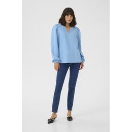 Kaffe Langarm-Bluse Regular fit Forever Blue CC light blue