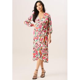 Multi Print Wickel-Midikleid