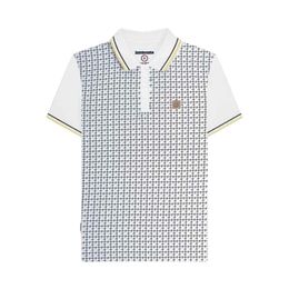 Lambretta - Poloshirt f&uuml;r Herren (Wei&szlig;/Eisen/Silber)