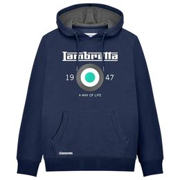 Lambretta - "Target" Kapuzenpullover f&uuml;r Herren (Marine/Wasserfarben)