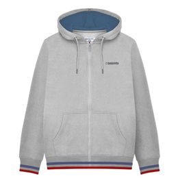 Lambretta - Hoodie mit durchgehendem Rei&szlig;verschluss f&uuml;r Herren (Grau/Dunkelblau/Rot)