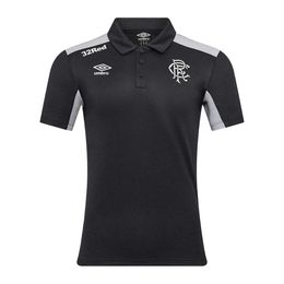Umbro - "Presentation" Poloshirt f&uuml;r Herren, Polyester (Kaviar /Mikrochip)
