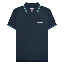 Lambretta - "SS25" Poloshirt f&uuml;r Herren (Dunkles Marineblau/Kameo)