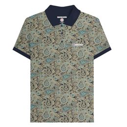 Lambretta - "SS25" Poloshirt Mit Markenzeichen f&uuml;r Herren (Marine/Kameo-Blau)