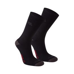 Craghoppers - Socken Insektenabwehr f&uuml;r Herren/Damen Unisex(2er-Pack) (Schwarz/Dunkelgrau)